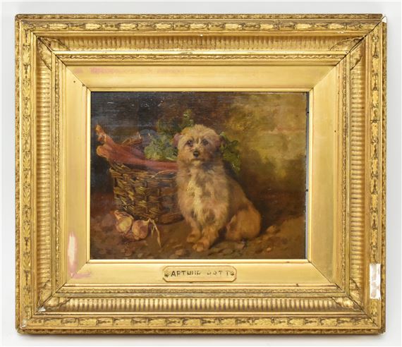 Arthur Batt | Terrier with basket | MutualArt