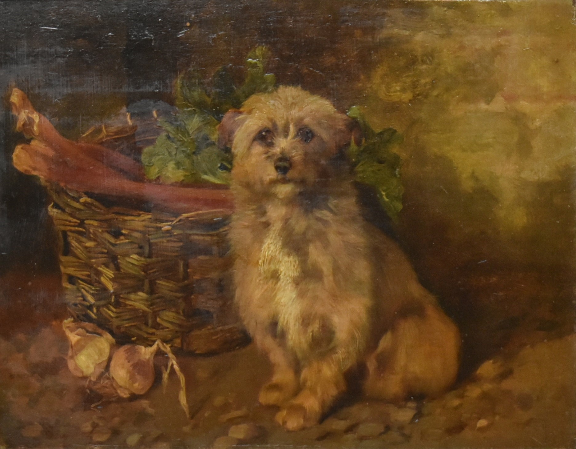 Arthur Batt | Terrier with basket | MutualArt
