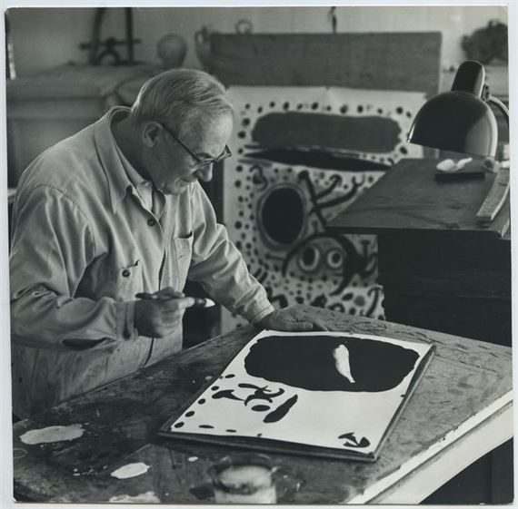 Joan Miró | Joan MIRO (1893-1983), painter. Vintage silver print, 17.6 ...