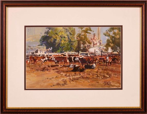 Jack Elmo King | CATTLE GRAZING | MutualArt