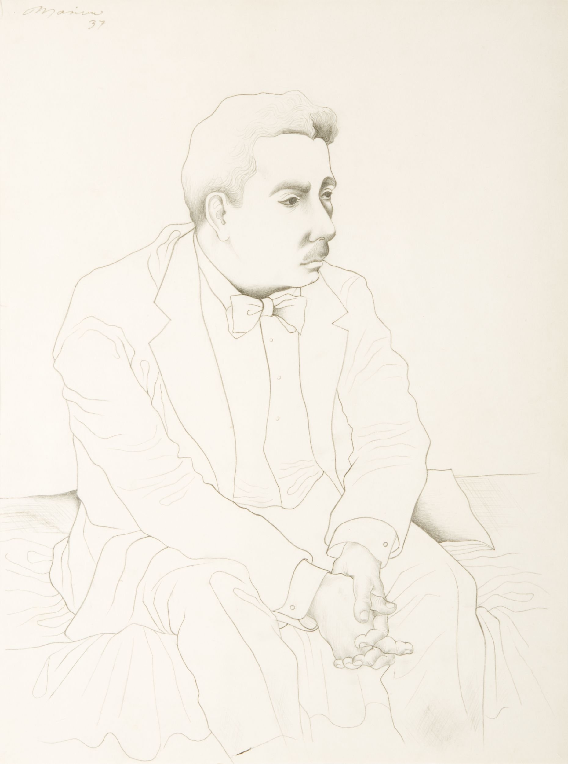 Mariano Rodriguez | Retrato de Juan Marinello, (1937) | MutualArt