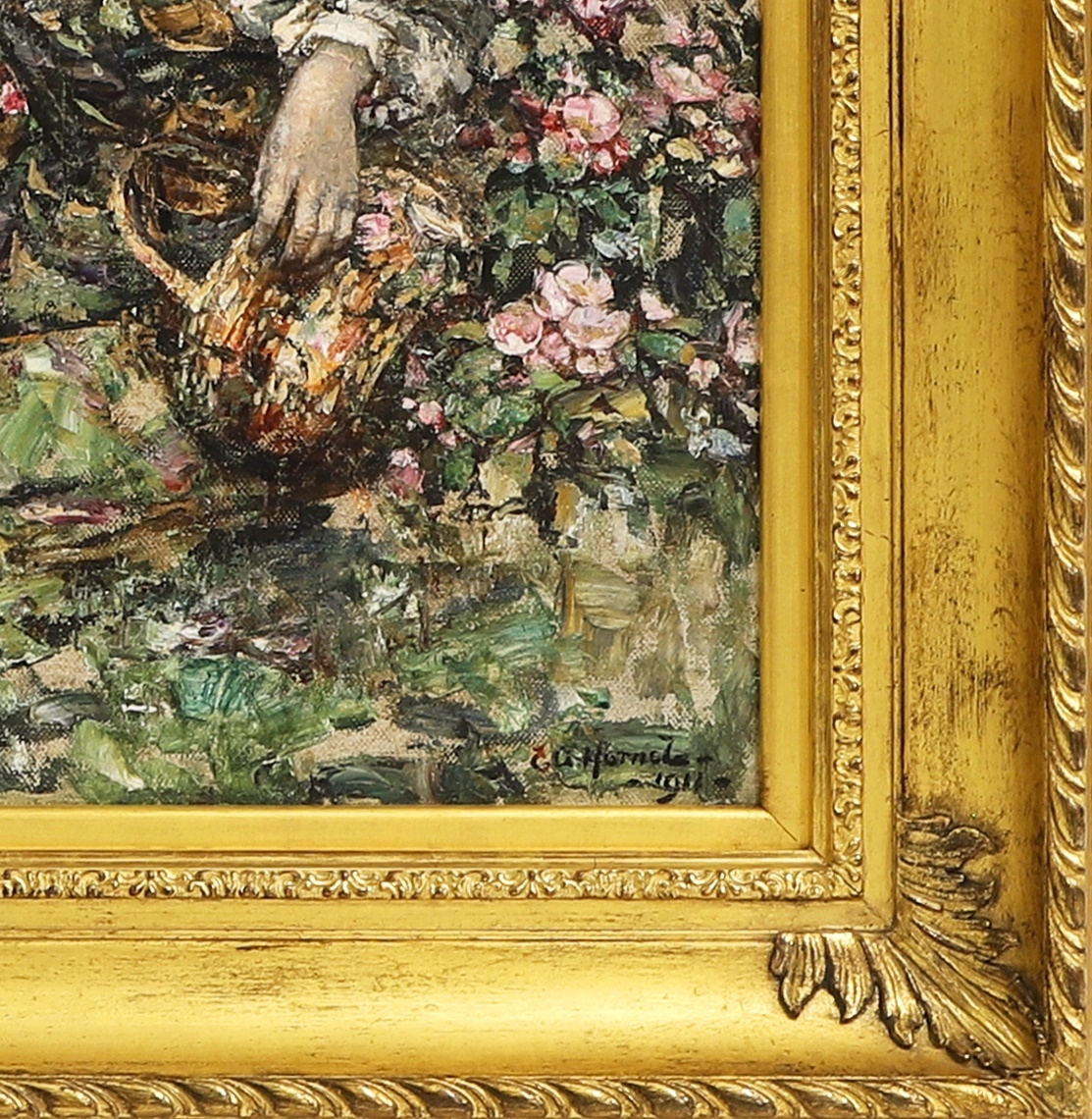 Edward Atkinson Hornel | The Swan Pond (1911) | MutualArt