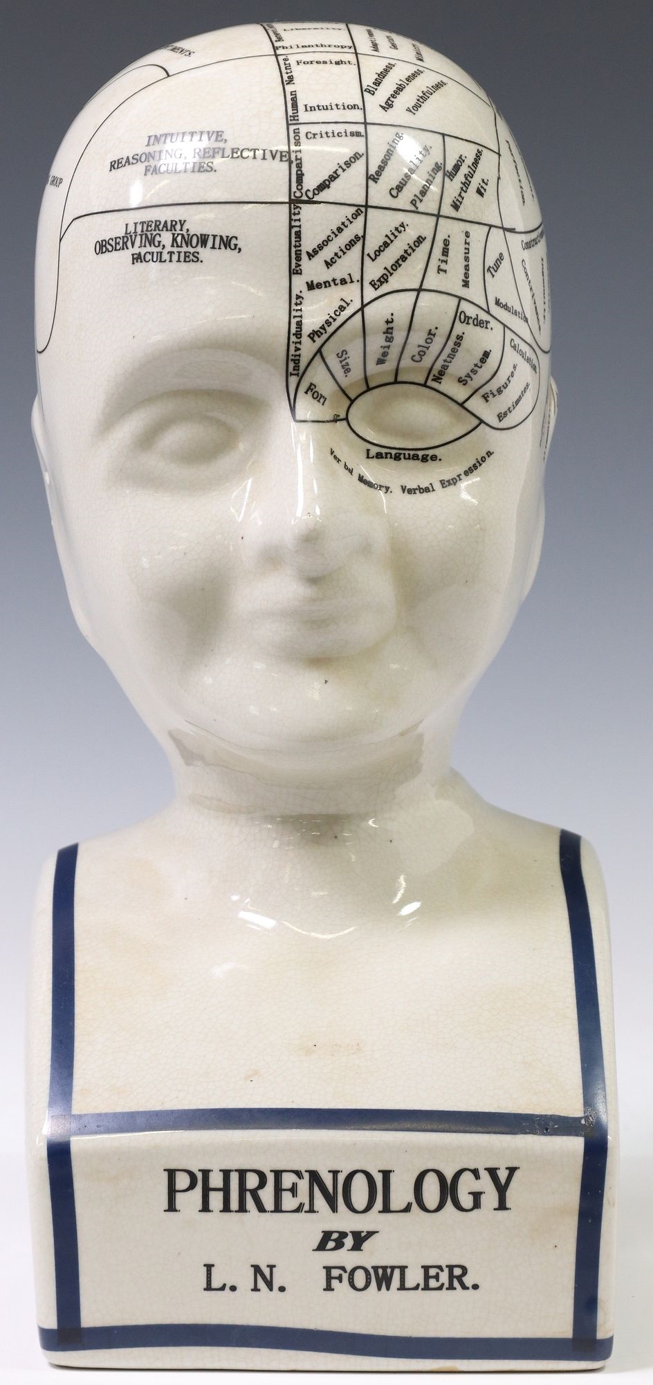 Lorenzo Niles Fowler | Phrenology bust (Late 20) | MutualArt