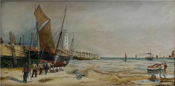 G. Wilson | Scarborough Sands (1895) | MutualArt