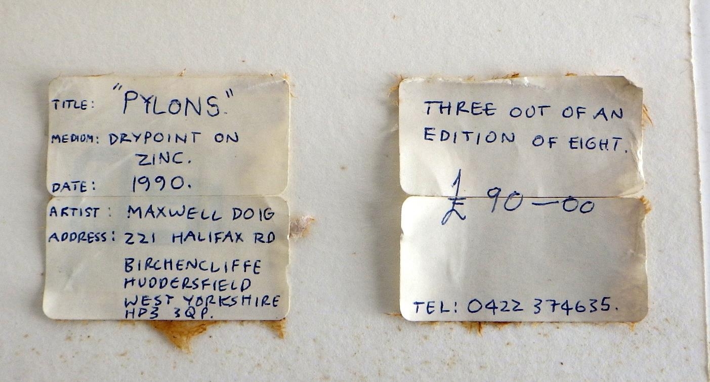 Maxwell Doig | Pylons (1990) | MutualArt