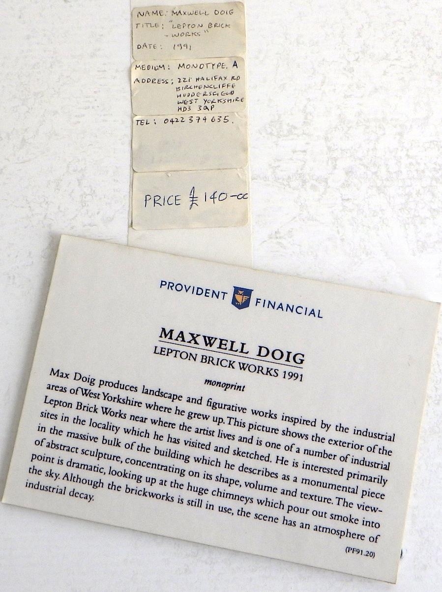 Maxwell Doig | Lepton Brick Works (1991) | MutualArt