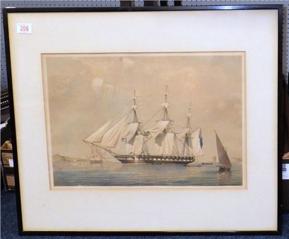 Cowper Phipps Coles | A picture of a Royal Navy square rigged warship ...