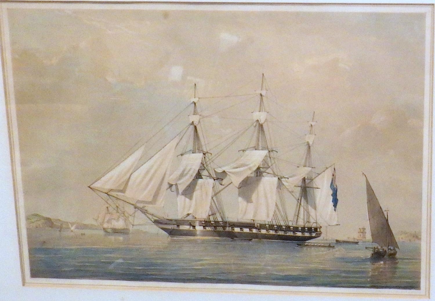 Cowper Phipps Coles | A picture of a Royal Navy square rigged warship ...