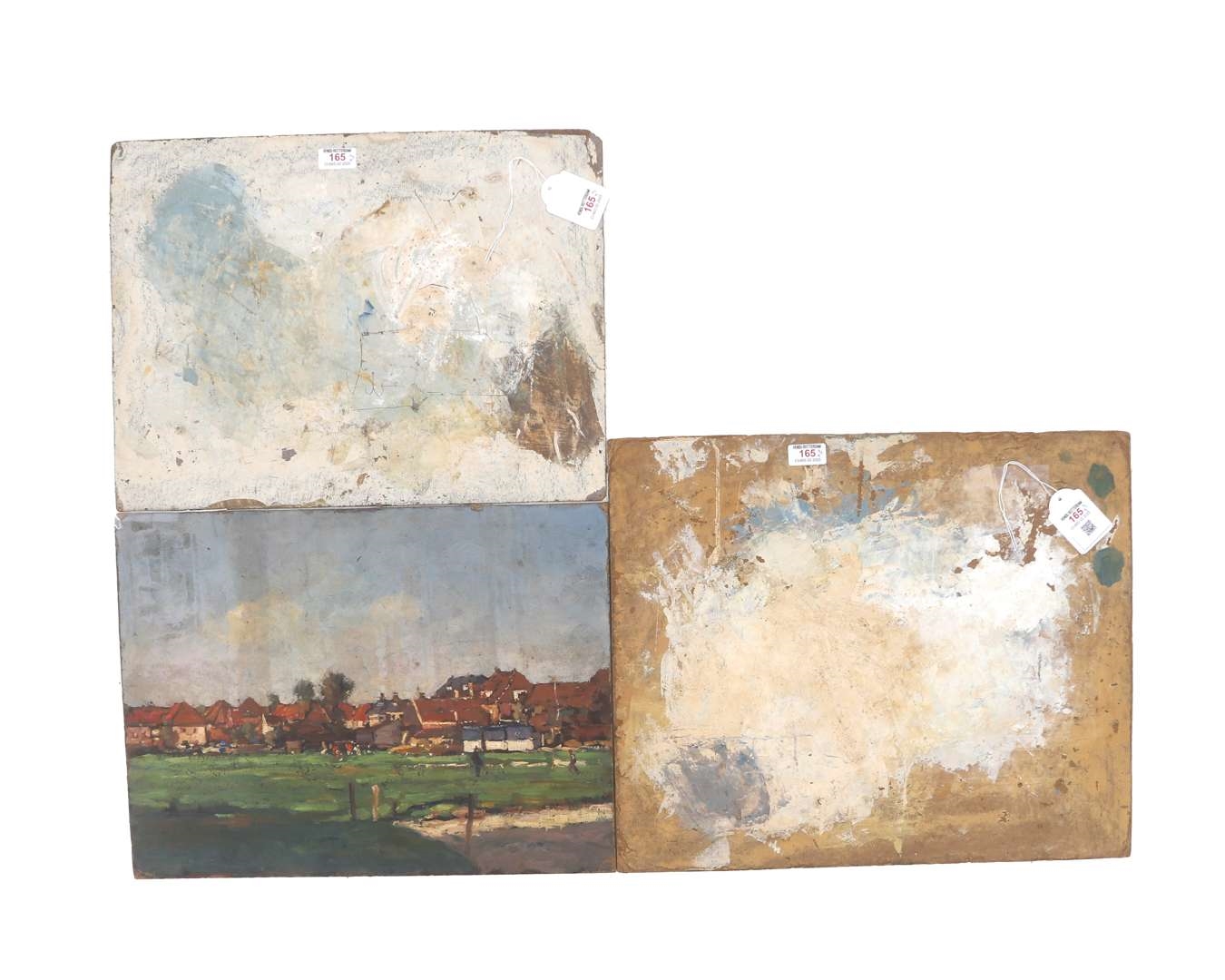 Cornelis Groeneveld | Drie schilderijen | MutualArt
