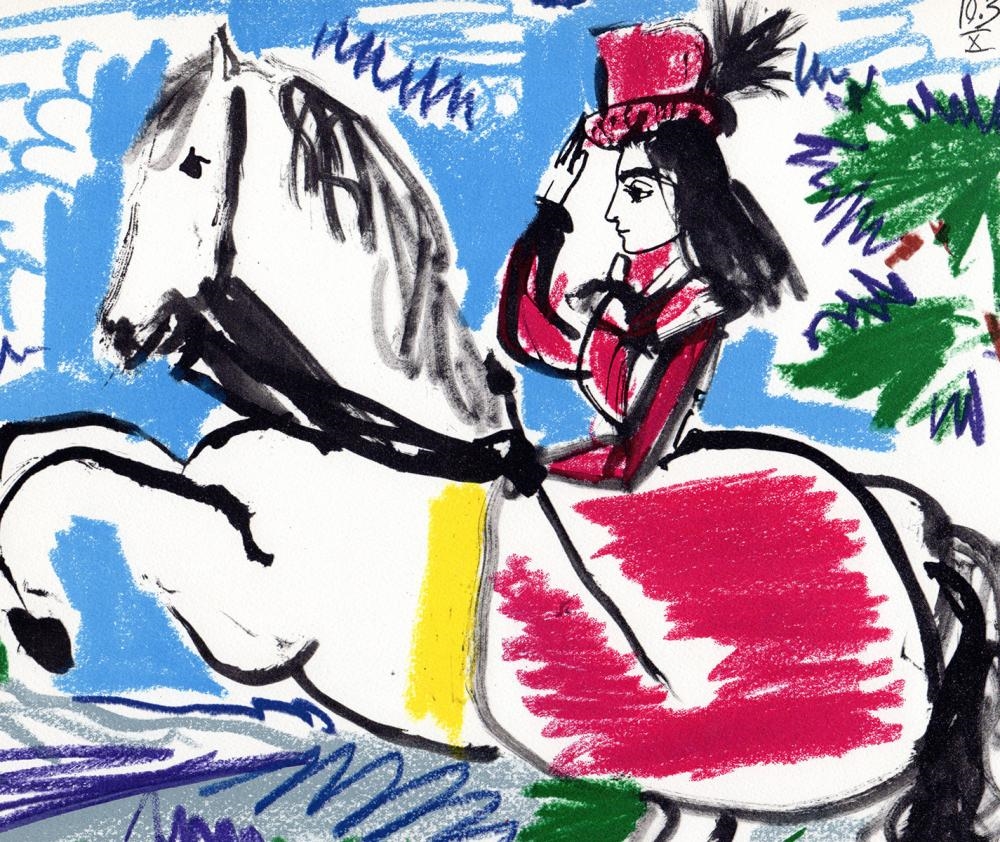 Pablo Picasso | Jacqueline A Caballo (1961) | MutualArt
