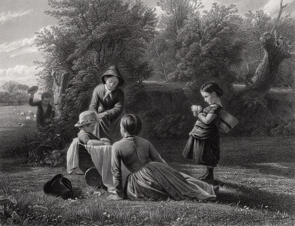 Thomas Webster | SPRING PLAYMATES (1866) | MutualArt