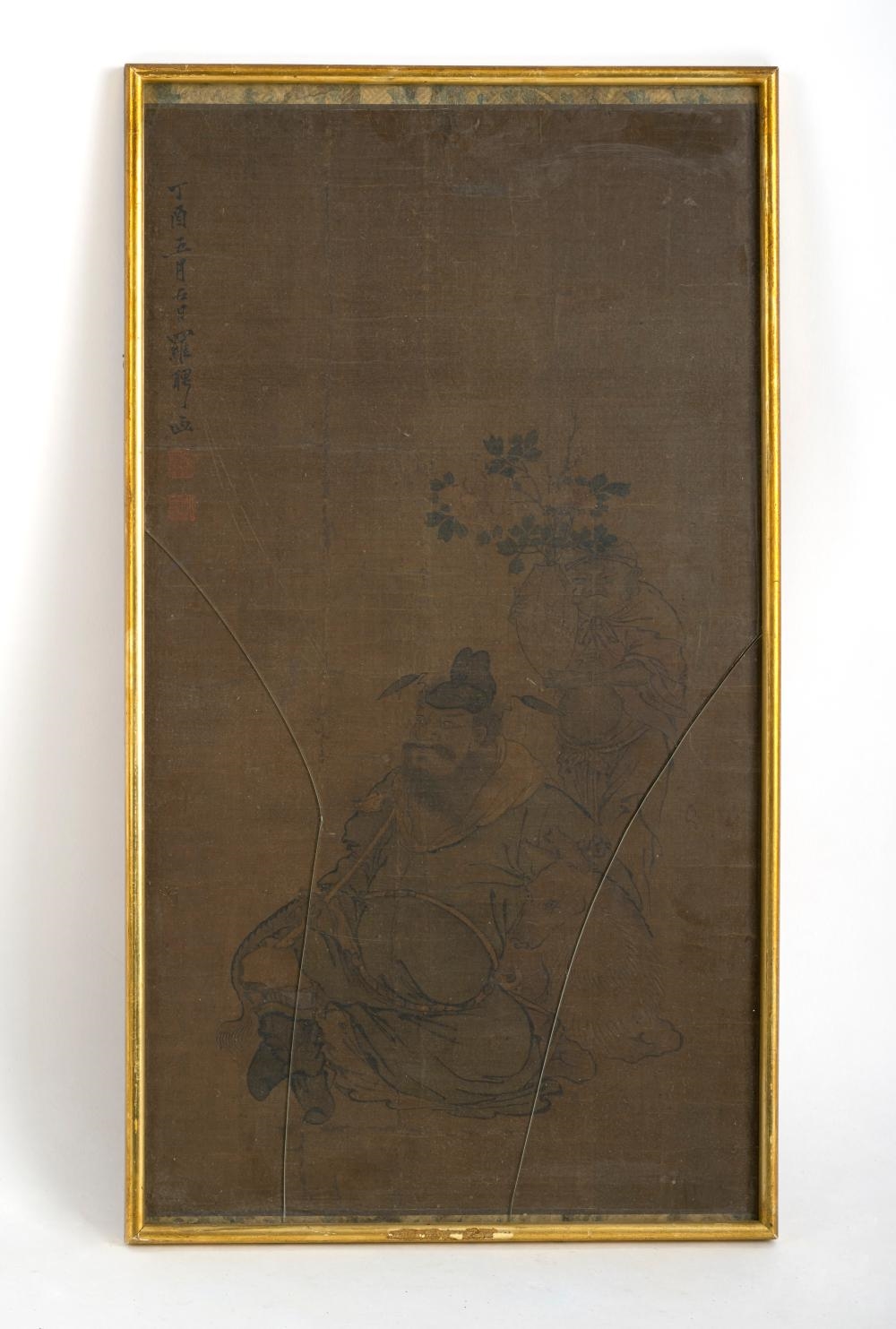Luo Ping | A PAINTING DEPICTING A RESTING GENERAL AND HIS ATTENDANT ...