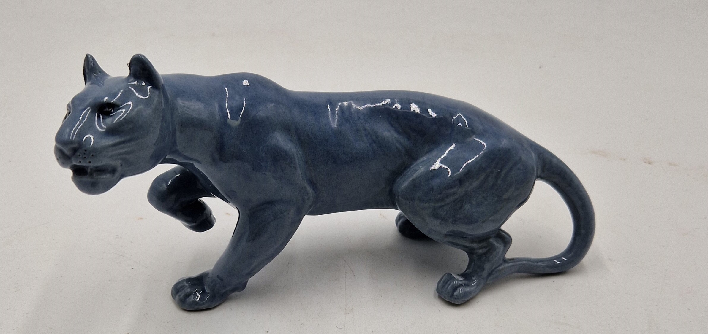 David Frith | POTTERY 19cm x 10cm MODEL OF A COUGAR | MutualArt