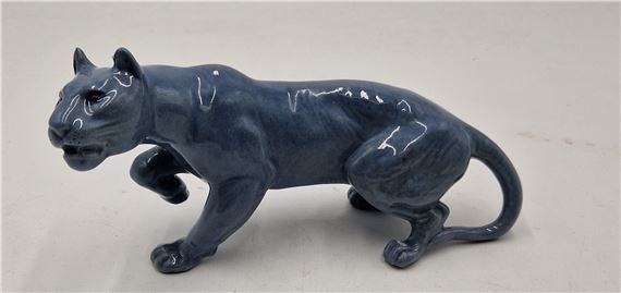 David Frith | POTTERY 19cm x 10cm MODEL OF A COUGAR | MutualArt