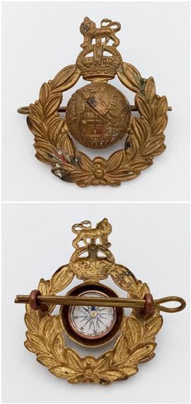 Marine | A WW2 Royal Marine Commando Cap Badge with | MutualArt
