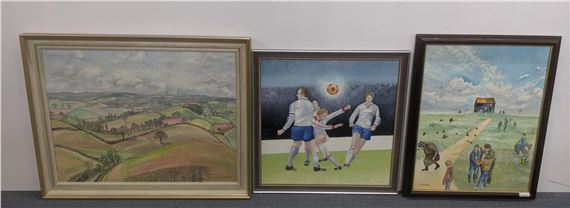 Elizabeth A. Lampson | Three paintings by Elizabeth Lampson to include ...