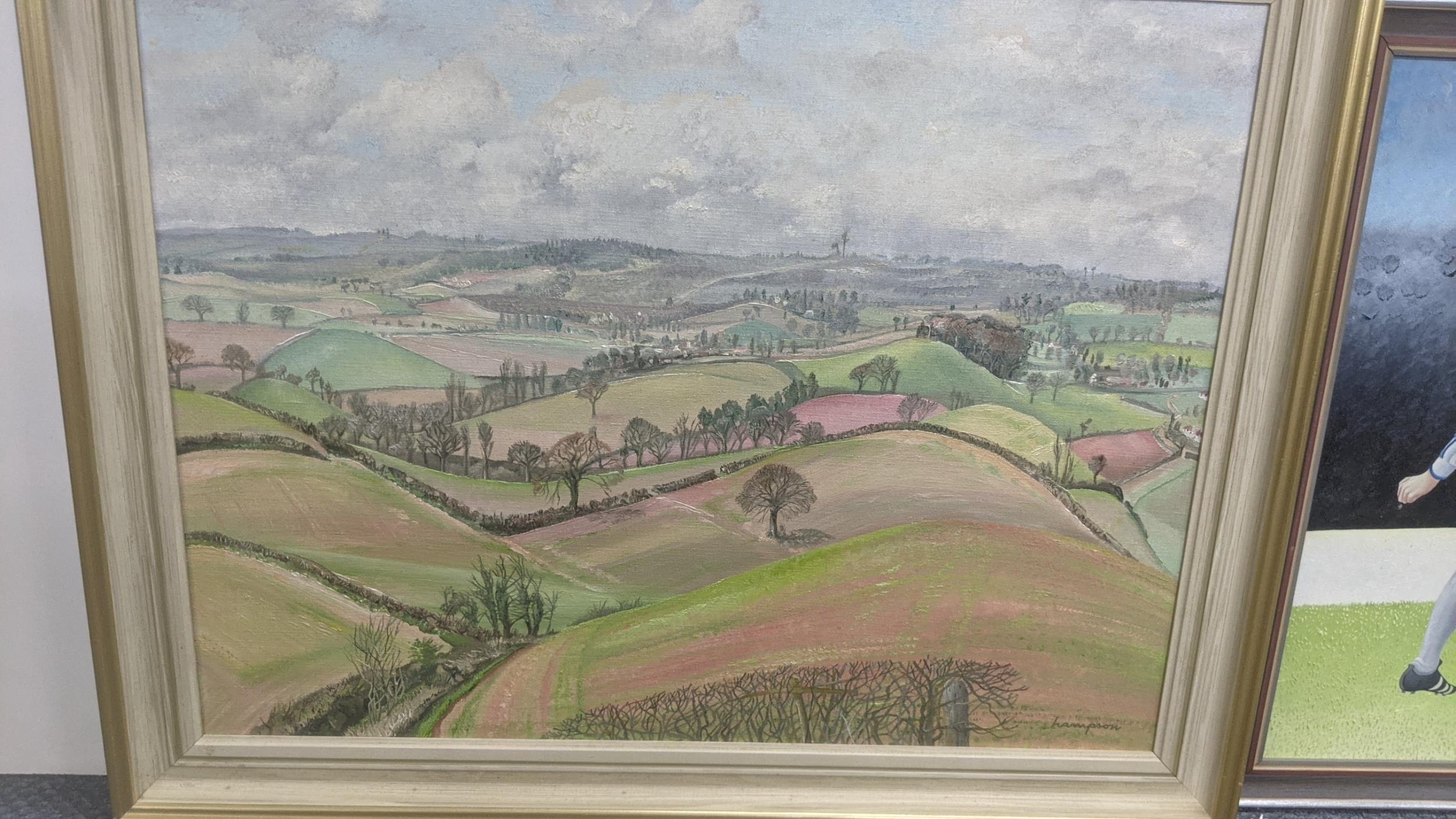 Elizabeth A. Lampson | Three paintings by Elizabeth Lampson to include ...