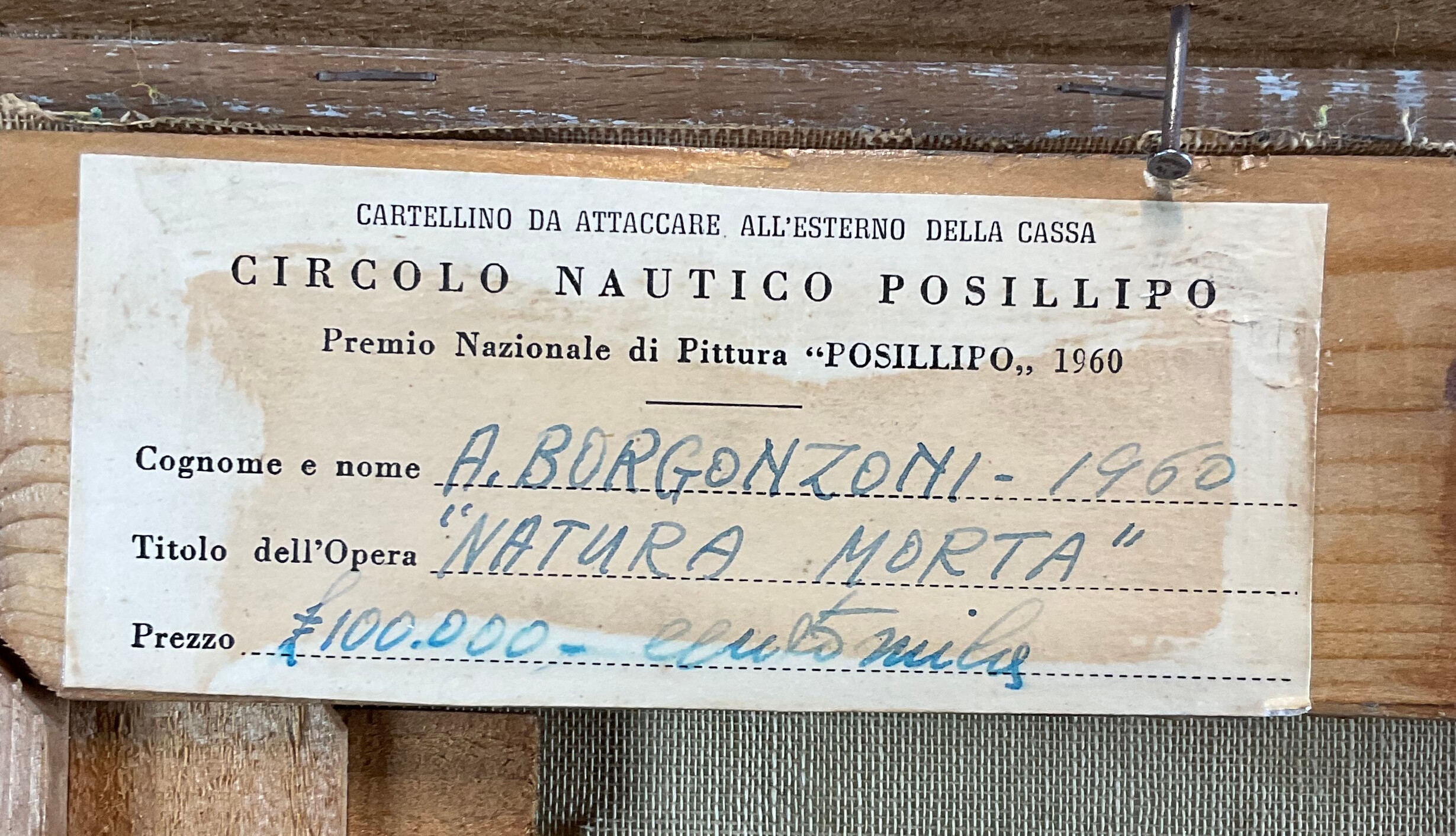 Aldo Borgonzoni | Natura morta (1960) | MutualArt