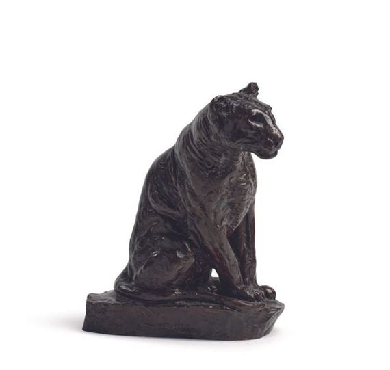 Roger Godchaux | Lioness on the prowl Bronze with shaded brown patina ...