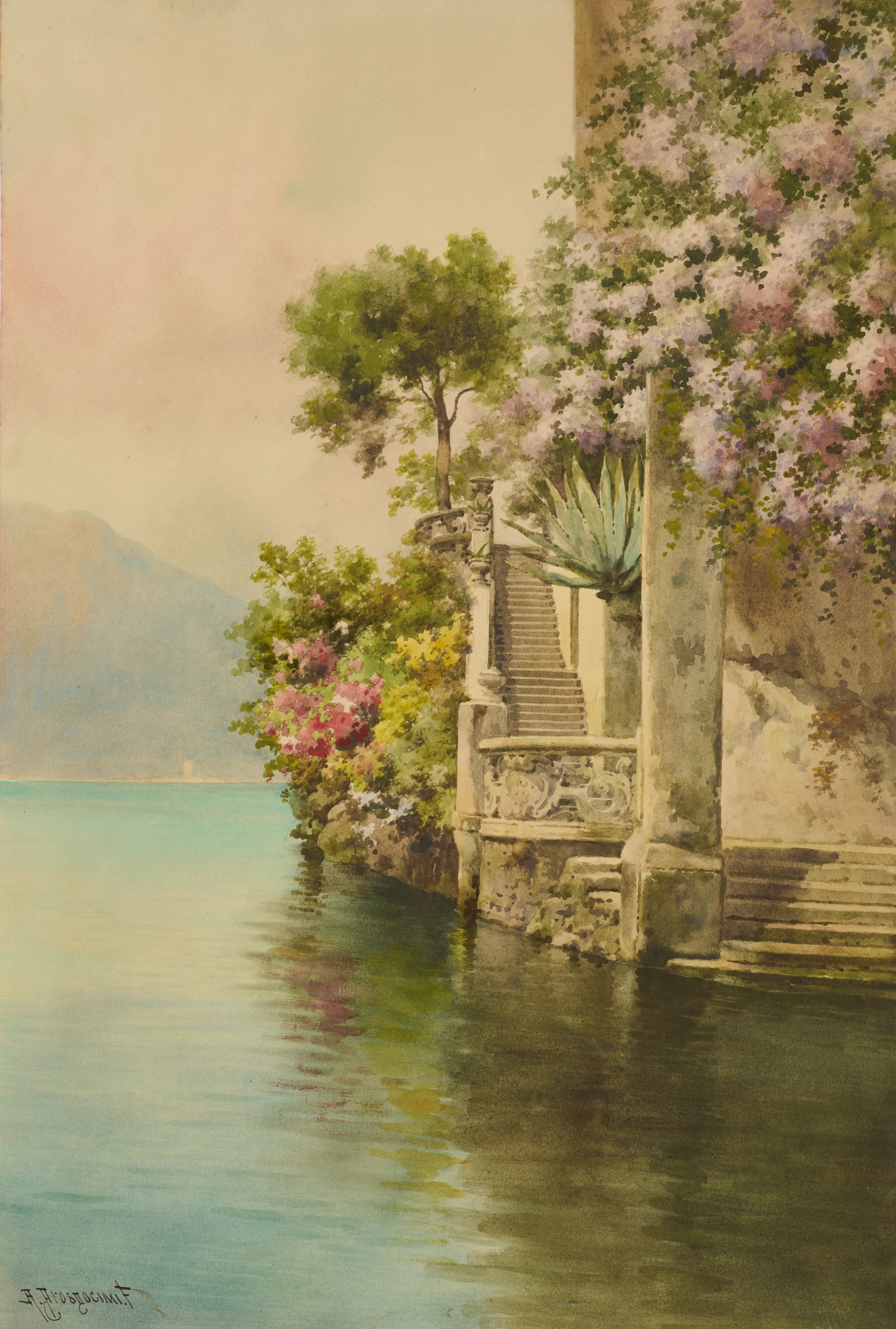 Alberto Prosdocimi | Scorcio lacustre | MutualArt