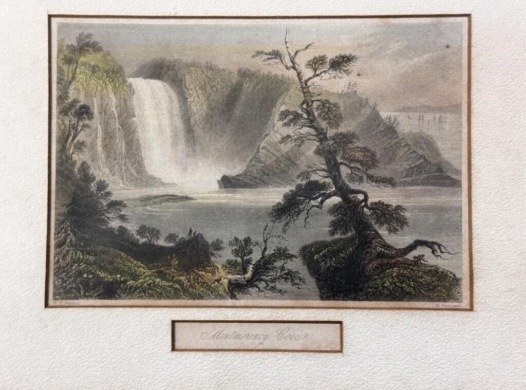 William Henry Bartlett | W.H BARTLETT COLORED ENGRAVING - MONTMORENCY ...