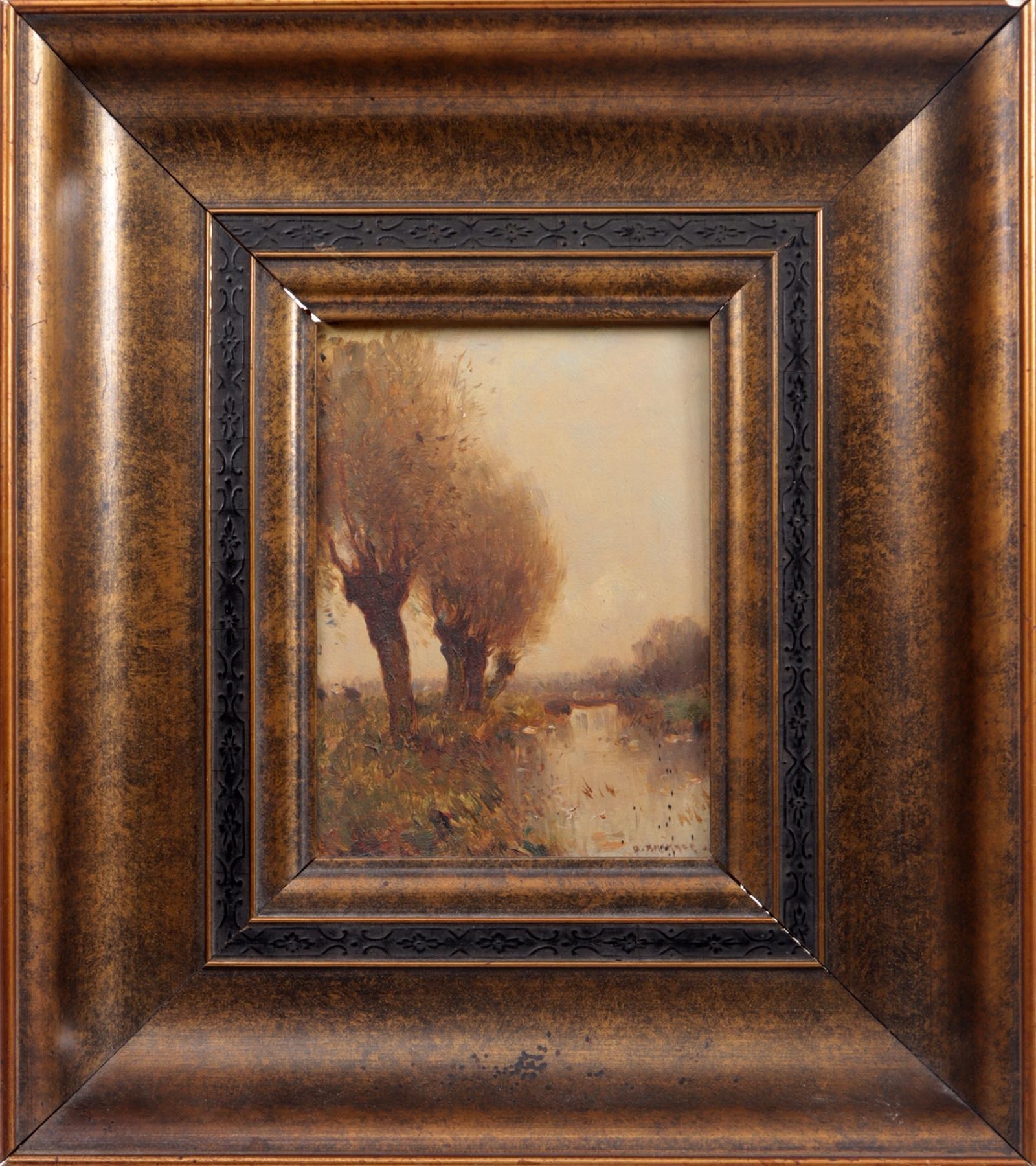 Aris Knikker | Sloot met knotwilgen | MutualArt