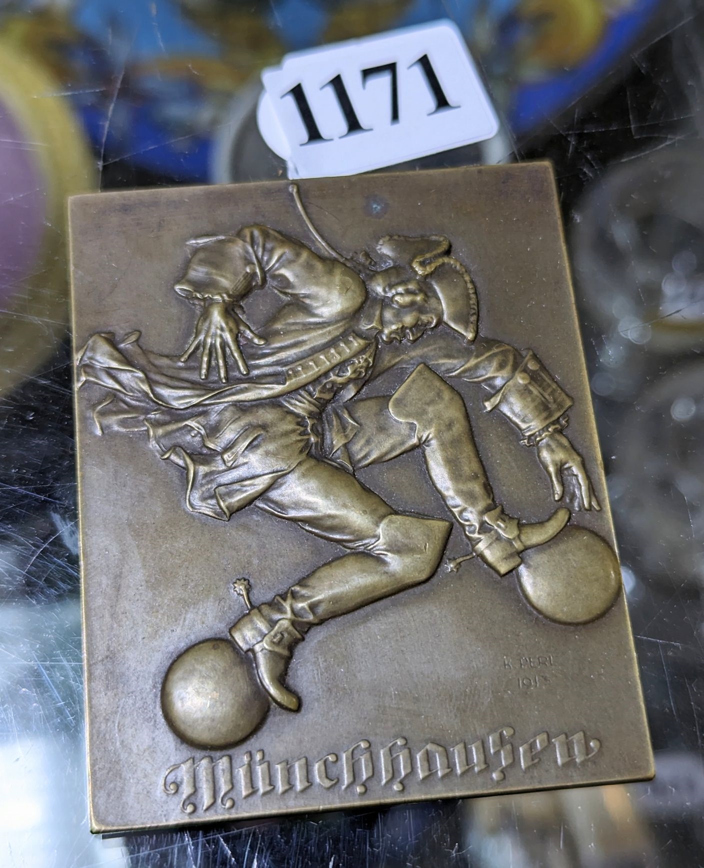 Baron | ANTIQUE GERMAN BRONZE PLAQUE (1913) | MutualArt