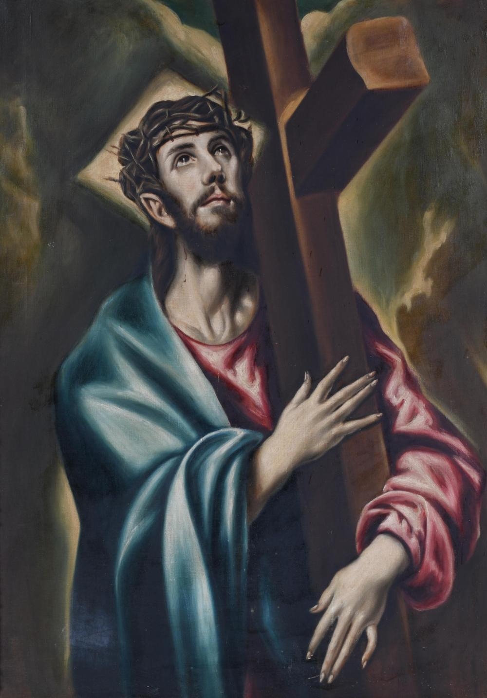 El Greco | CRISTO ABRASADO A LA CRUZ | MutualArt