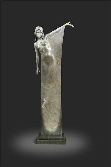 Michael James Talbot | a patinated bronze model of an elongated female ...