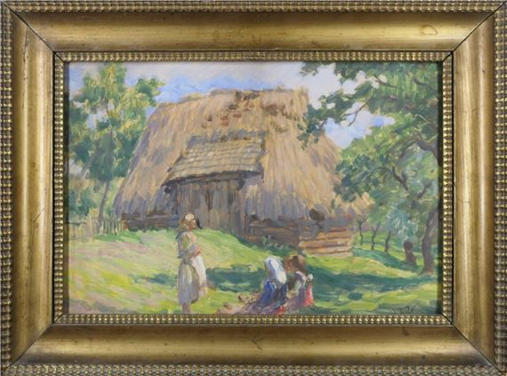 Josef Fiala | Před chalupou | MutualArt