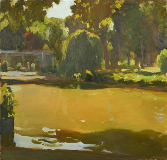 Martin Stommel | Weeping willow over water | MutualArt