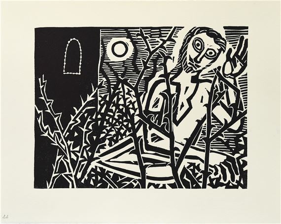 Edward Bawden | five linocut prints from the Morte D'Arthur ; together ...