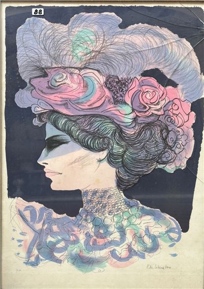 Fausto Maria Liberatore | Ritratto femminile con cappello | MutualArt