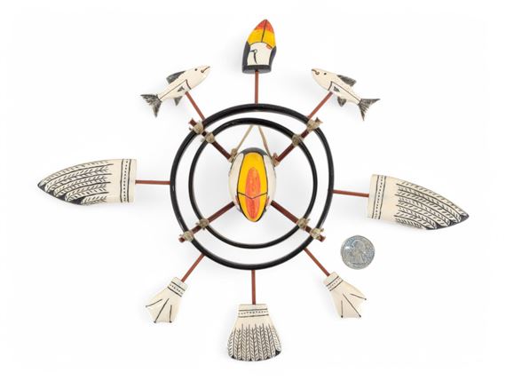 Lola Ferguson | Nunivak Ivory & Baleen Puffin Spirit Mask | MutualArt
