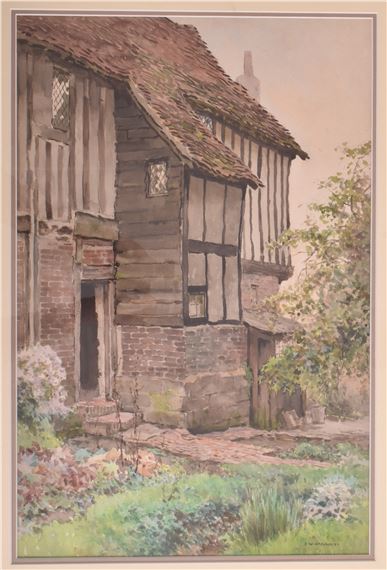 Ernest W. Haslehust | Depicts a country house in Newick (1866) | MutualArt