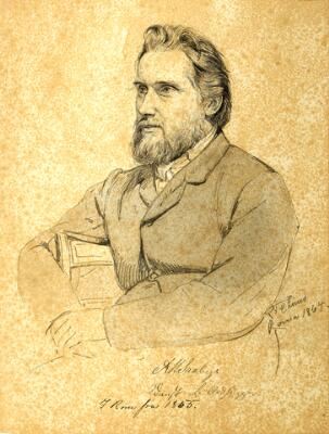 F. C. Lund | Portrait of August Saabye (1823–1916) (1864) | MutualArt