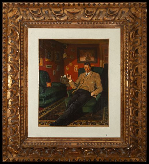 Knut Hansen | Knut Hansen (1876-1926) - Fumador en el Salon - Escuela ...