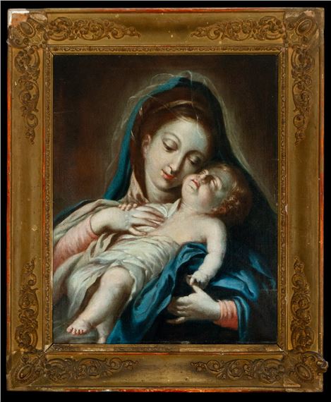 Madrid School, 17th Century | Escuela Madrileña del siglo XVII - Virgen con el Niño | MutualArt