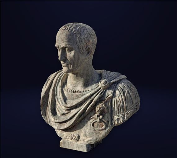 Italian School, 20th Century | Busto de Julio Cesar siguiendo modelos ...