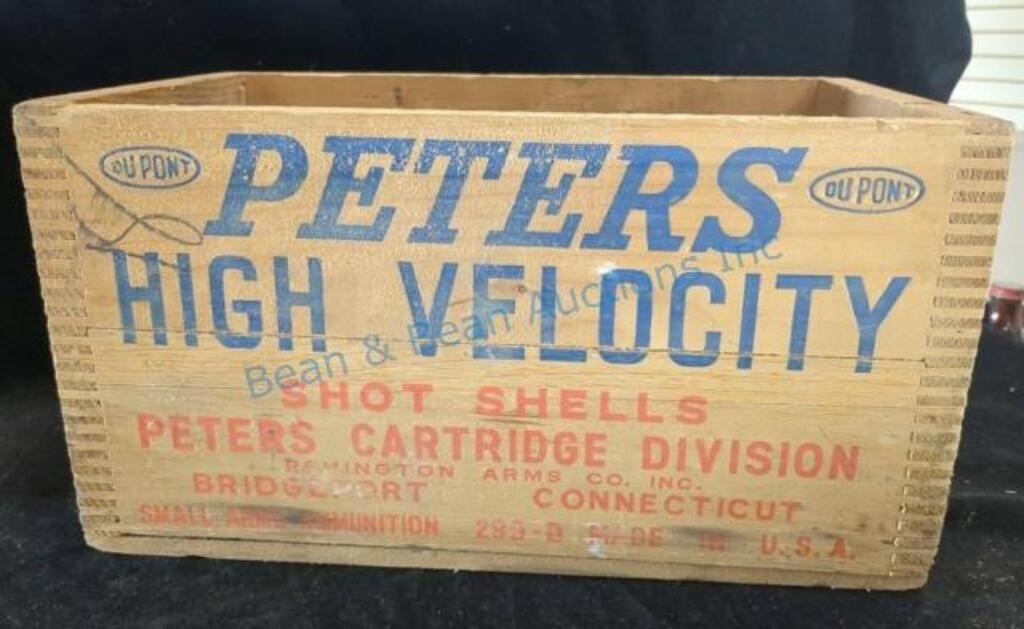Similar | Peters High Velocity Wooden Shot Shells Box | MutualArt