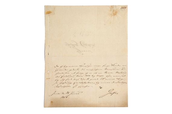 Johann Wolfgang von Goethe | L.S. Goethe with autograph date (18 ...