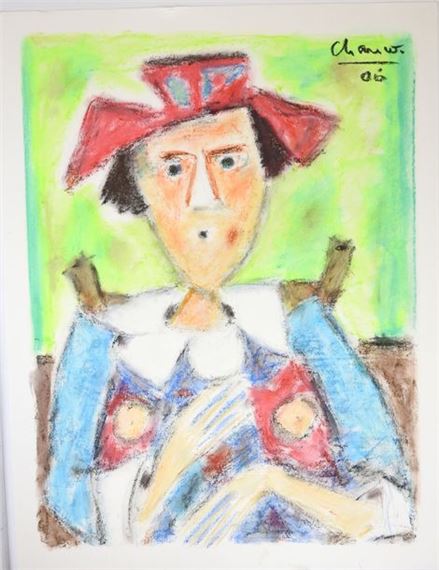 Roland Chanco | Valentine. Pastel drawing, Signed - Lot (2006) | MutualArt