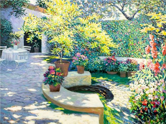 Wing Lee | Backyard Scene | MutualArt