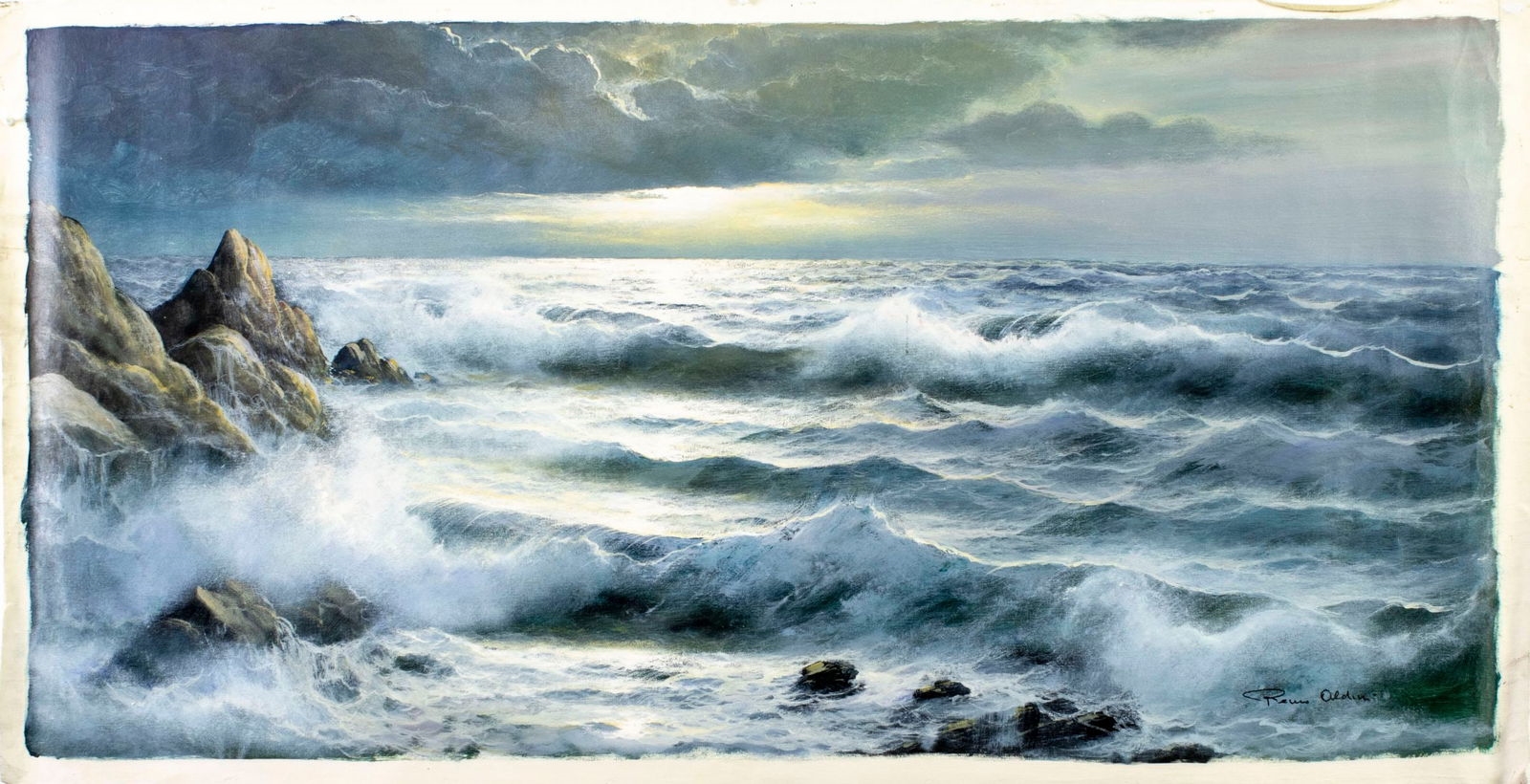 Remo Aldini | Stormy Seascape | MutualArt