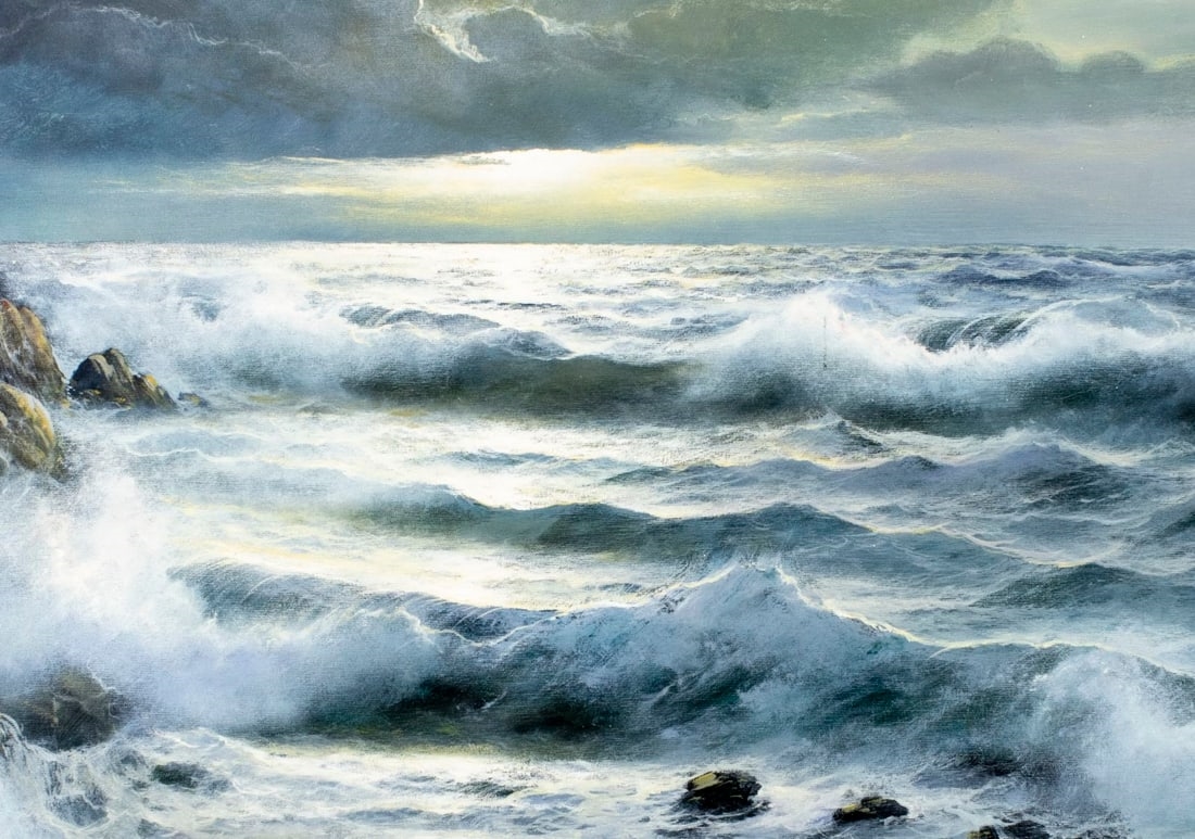 Remo Aldini | Stormy Seascape | MutualArt