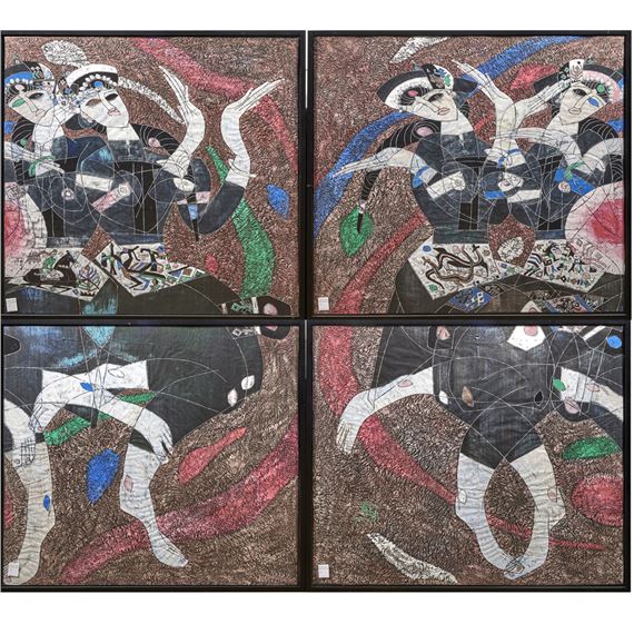 Jiang Tiefeng | Jiang Tiefeng (born 1938) - Moonlight Dance | MutualArt