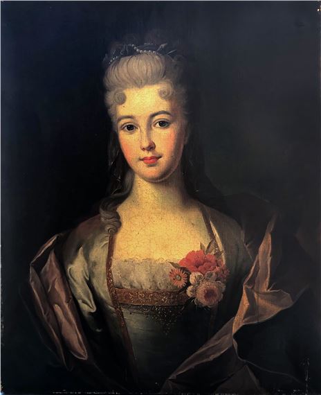 Jean- Marc Nattier (parís, 1642 - 1705) | - Retrato de bella dama ...