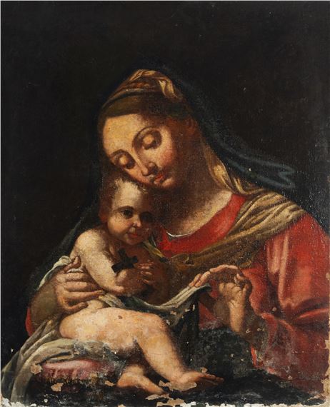 Italian School, 17th Century | Escuela italiana del siglo XVII - Virgen del Silencio | MutualArt