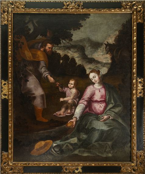 Angelino Medoro | - Descanso en la huida a Egipto (1567) | MutualArt