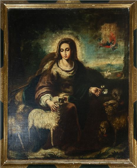Sevillian School, 18th Century | Escuela Sevillana o Colonial del siglo XVIII - Divina Pastora ...